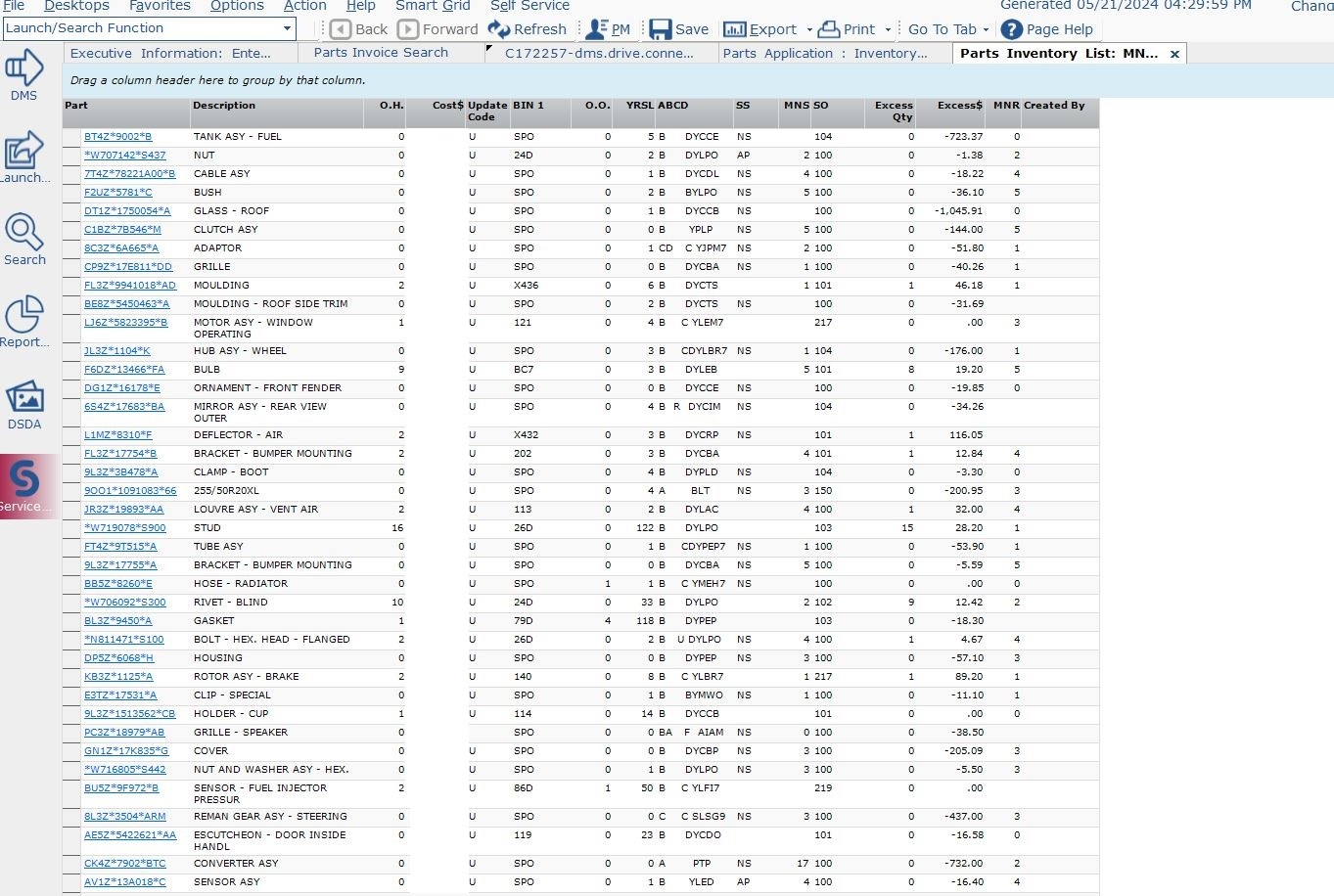 CDK Reporting | Prime OEM Parts