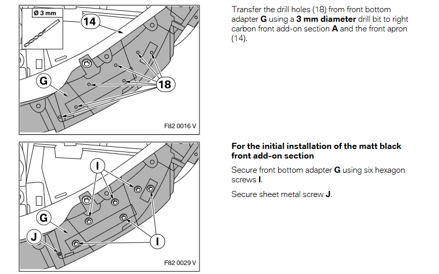 Bmw M Performance Carbon Fiber Front Lip 51-19-2-410-360 | OEM Parts ...