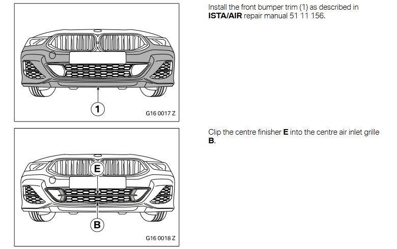 2020-2025 BMW Bmw M Performance Carbon Fiber Air Intake Grille ...