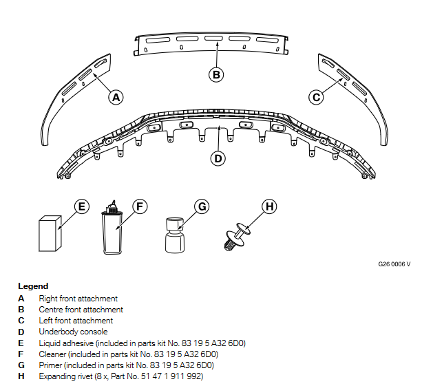2025 BMW 430i Gran Coupe Bmw Oem M Performance Front Lip Attachment In ...