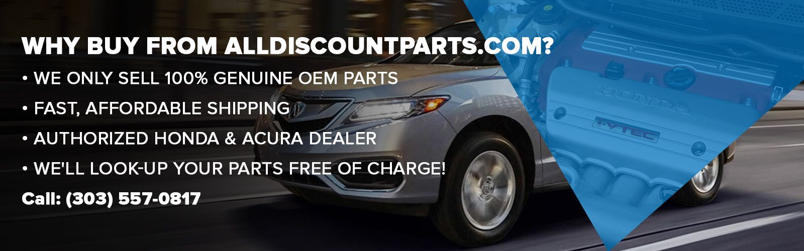 Discount Honda & Acura Auto Parts | All Discount Parts Store